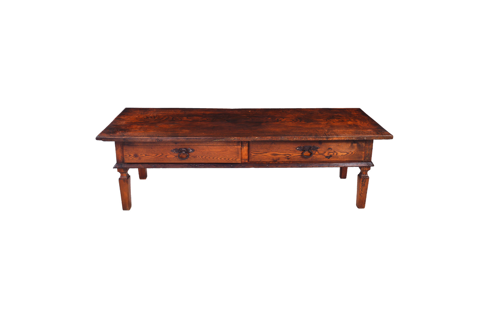 18th century oak coffee table with drawers - Caractere - Antiques & Things